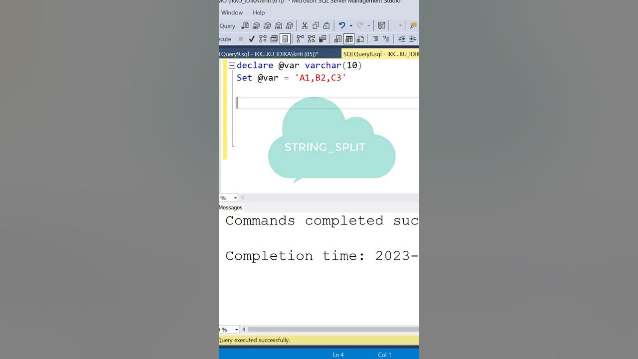 Sql Tricks Convert Delimited String Into Rows Split String Sqltips Youtube