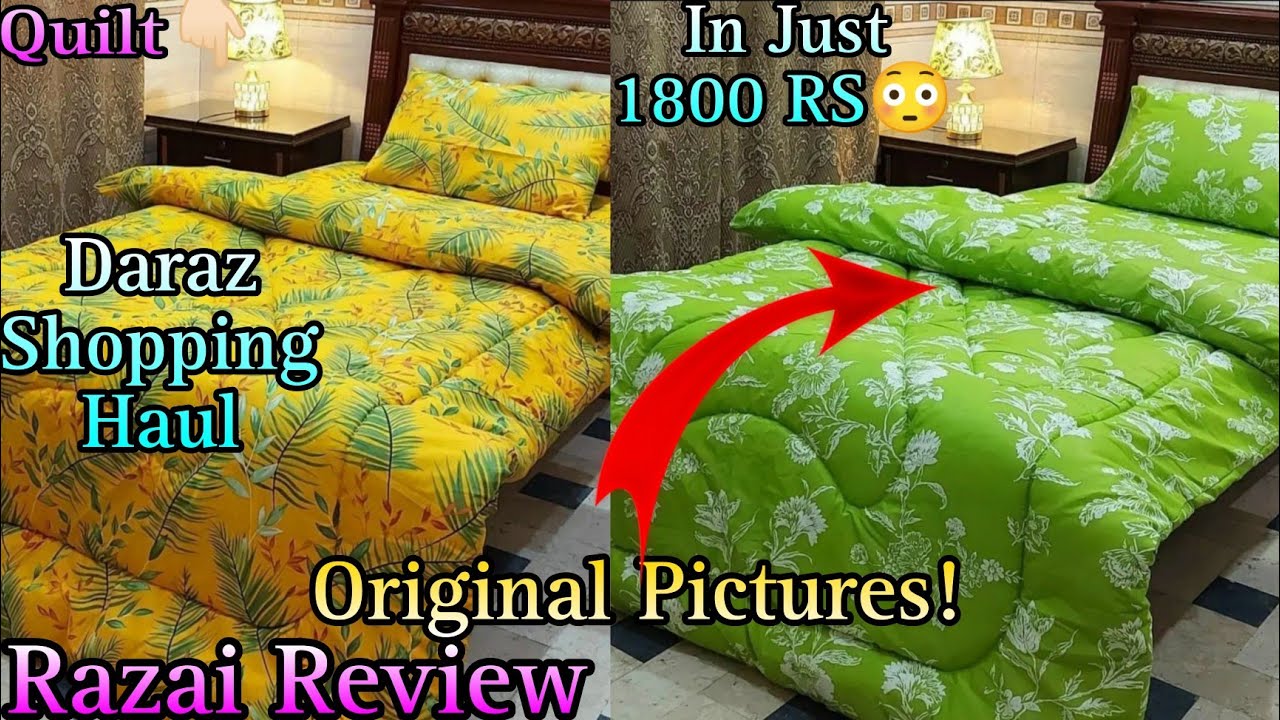 Comforter | Quilt | Winter Collection | Razai | Daraz Shopping Haul ...