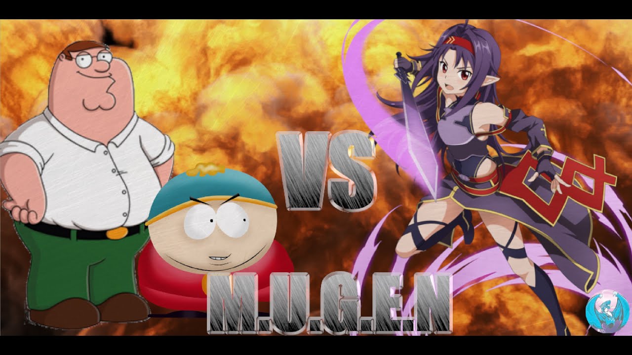 MUGEN - Request - Peter Griffin & Eric Cartman VS Yuuki Konno - YouTube