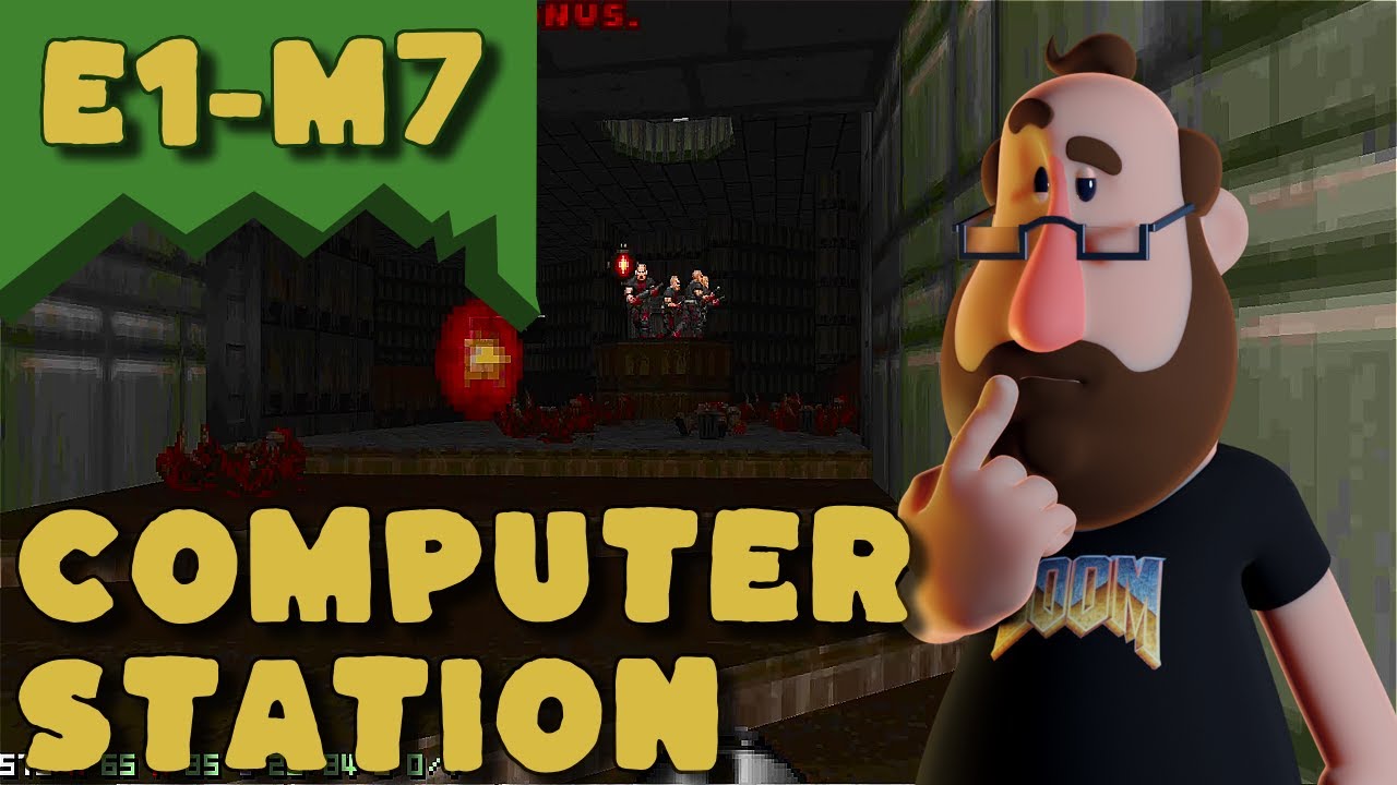 Doom (1993) E1M7 - Computer Station [ NO COMMENTARY ] - YouTube