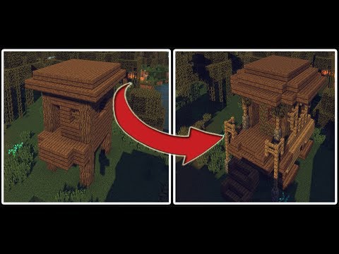 Minecraft: How To Transform a Witch Hut - YouTube