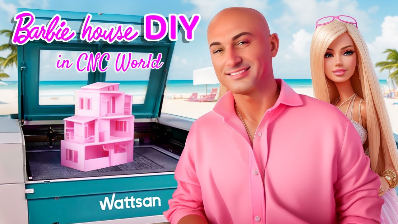 HOW to make DIY BARBIE DREAMHOUSE on Laser Machine ? - YouTube