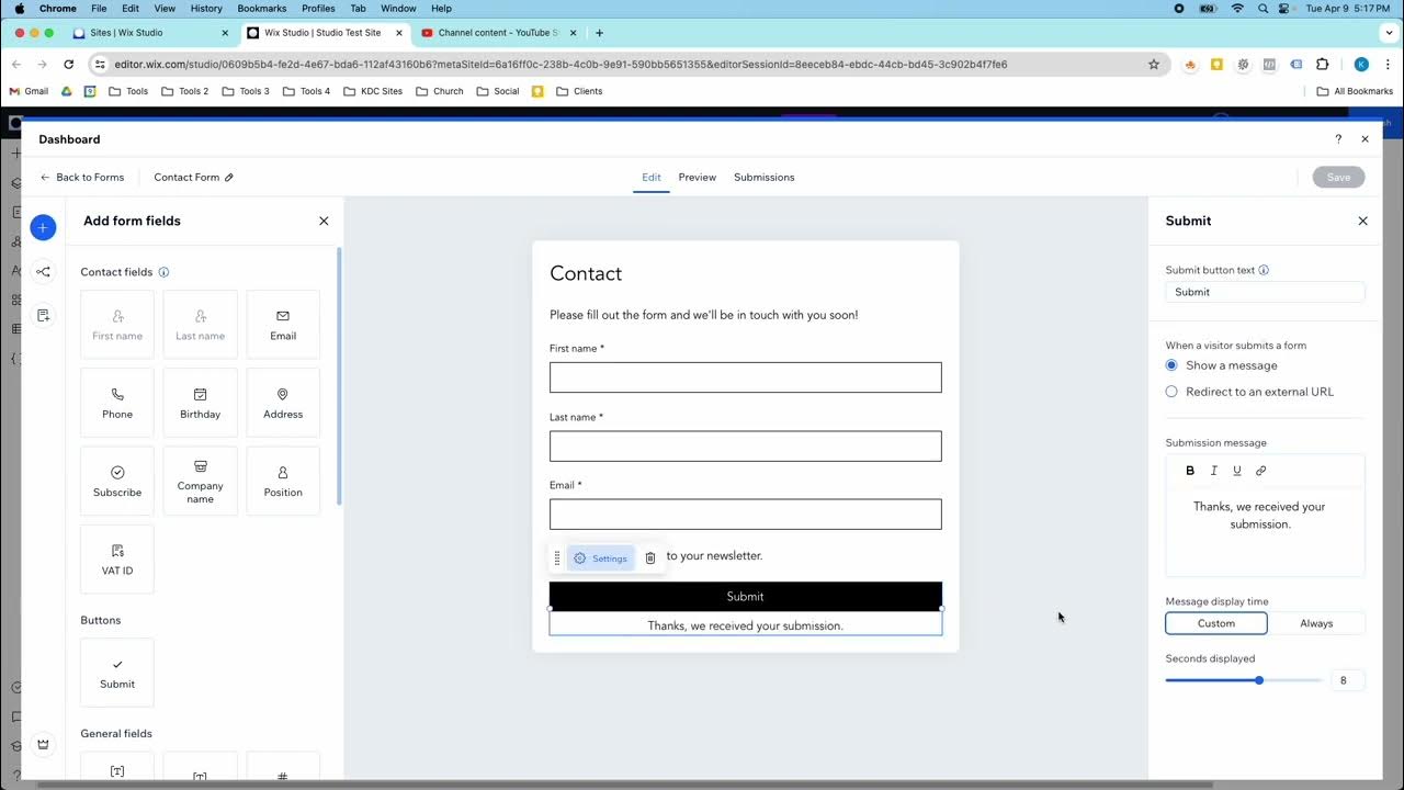Wix Studio Tutorial | How to Create Custom Forms in Wix Studio - YouTube