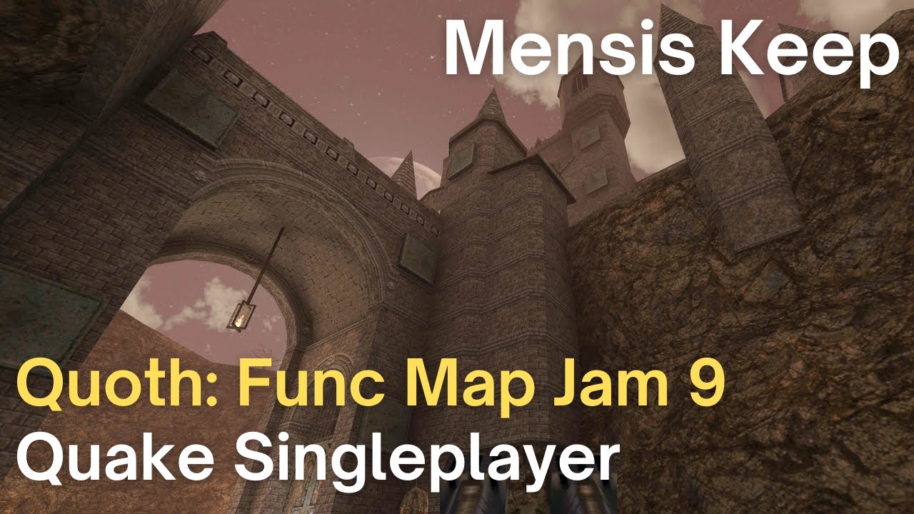 Quake Singleplayer - Quoth: Func Map Jam 9 - Mensis Keep (jam9_breezeep) - YouTube