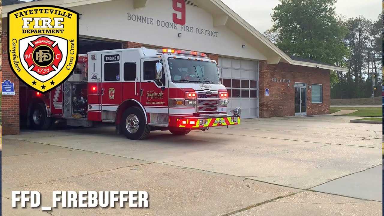 Fayetteville Fire Department Engine 9 Response - YouTube