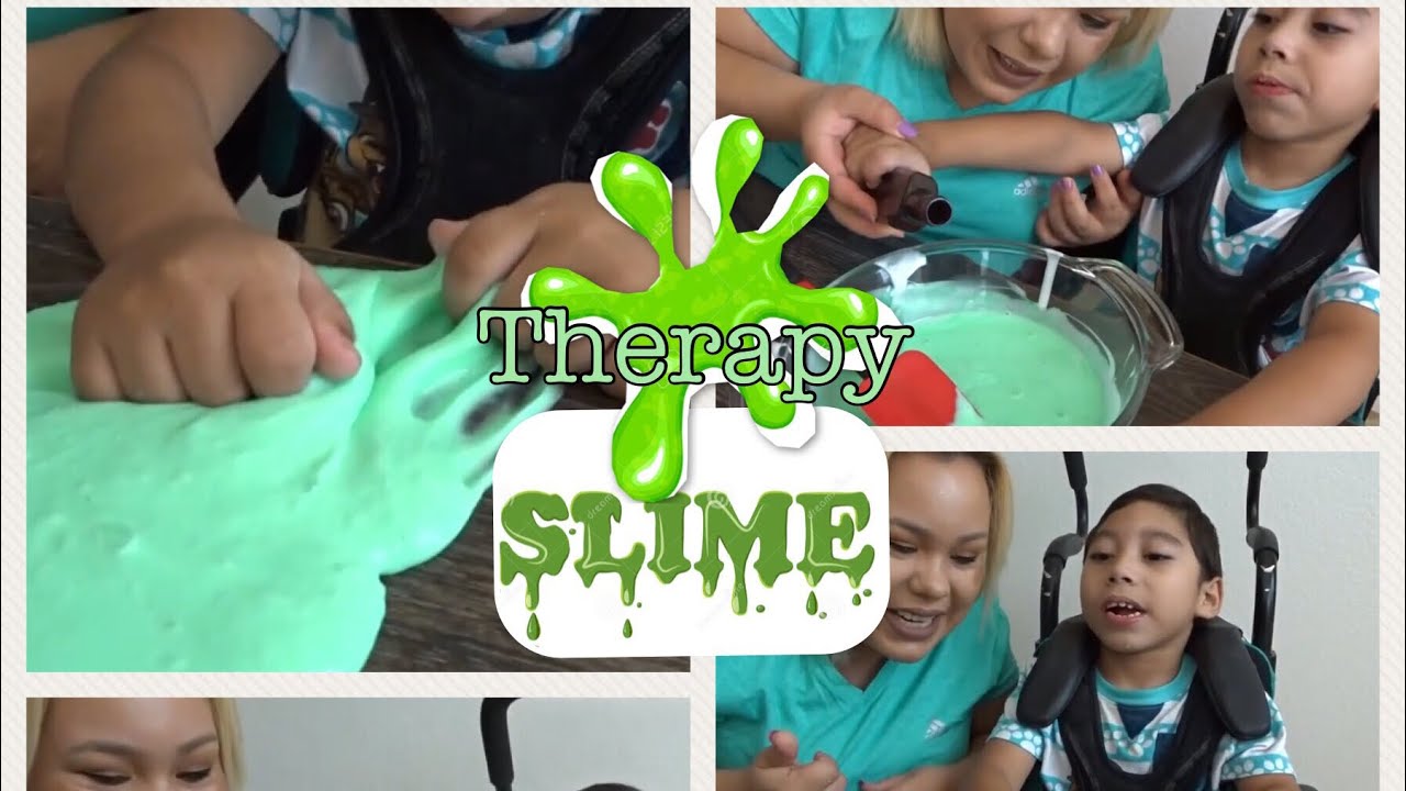 Therapy Slime⁉😱🤔 / Making Slime With My Son With Special Needs!! - YouTube