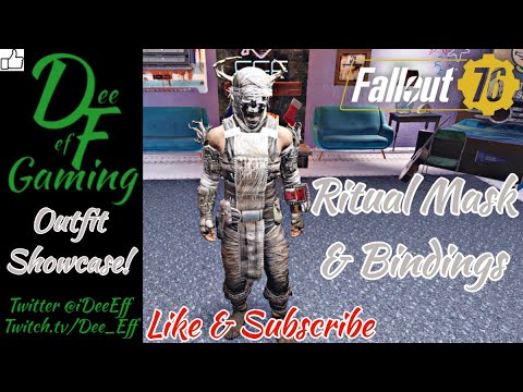 Fallout 76 Ritual Mask & Bindings Outfit! (Cult of The Mothman) - YouTube