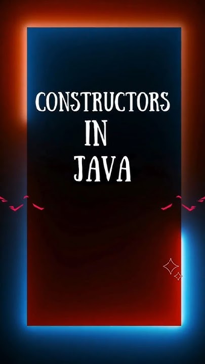 Constructors In Java - Easy Tamil Explanation 🔥 #coding #javaprogramming - YouTube