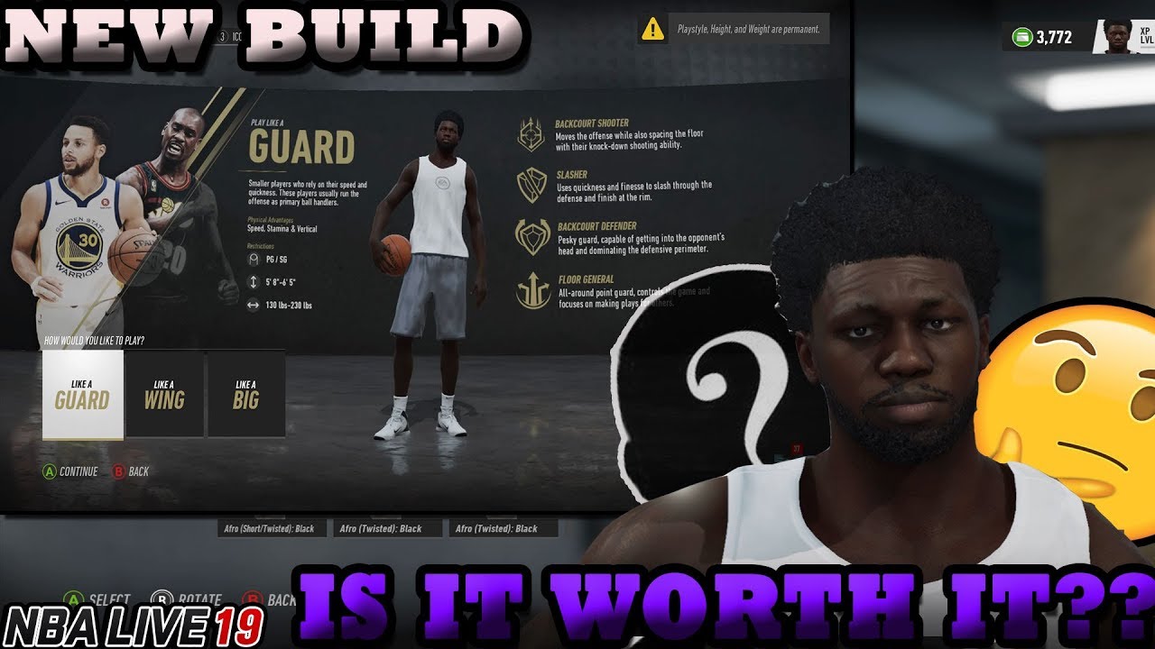IS THIS BUILD WORTH MAKING??!! MY REBIRTH BUILD ON NBA LIVE 19!! - YouTube
