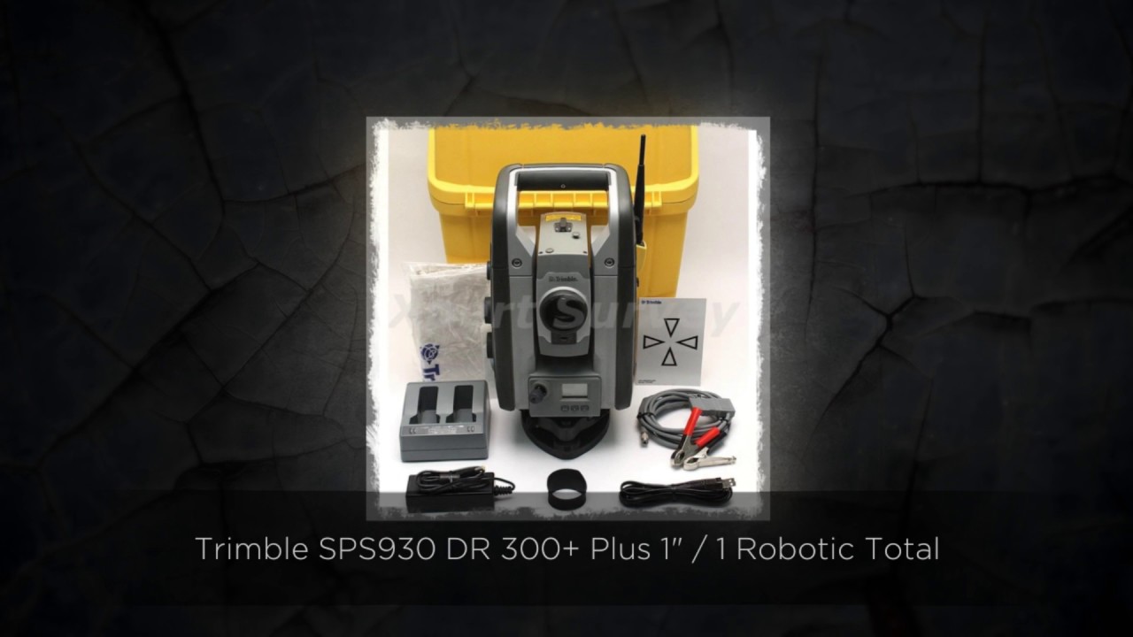 Trimble SPS930 DR 300+ Plus 1" / 1 Robotic Total Station - YouTube