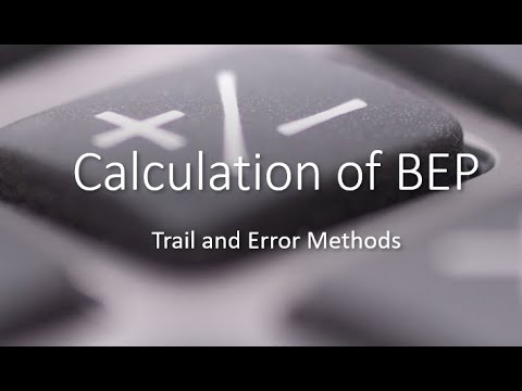 Calculation of BEP - YouTube