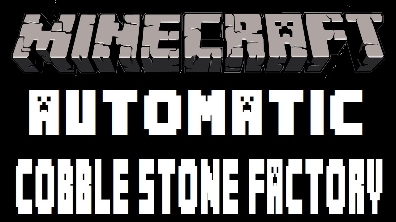 How to make a Automatic Cobble Stone Factory - Minecraft - YouTube