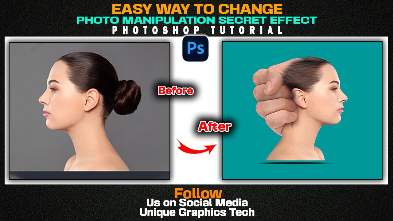 Easy Way to Change Secret Photo Manipulation Effect in Photoshop ll An ...