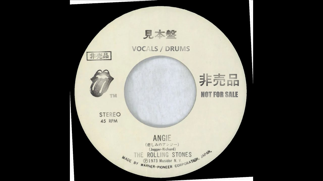 Rolling Stones - ANGIE - Drums & Vocals - Mick Jagger & Charlie Watts ...