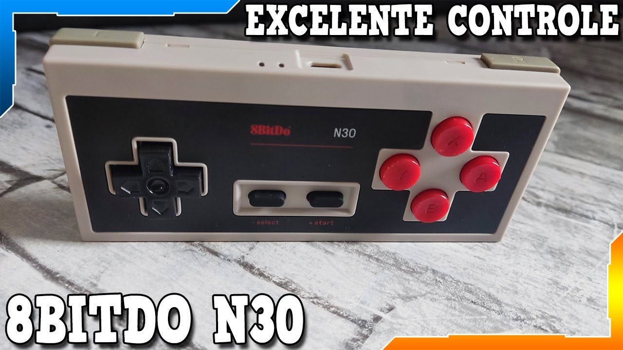 UNBOXING 8BitDo N30 - CONTROLE DE NINTENDINHO DE EXCELENTE QUALIDADE ...