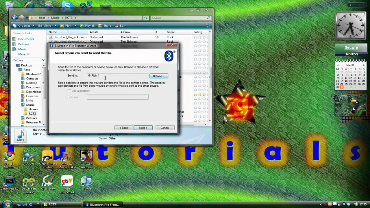 How To: Send MP3 Files To Your BlueTooth Device- (Phone)! - YouTube