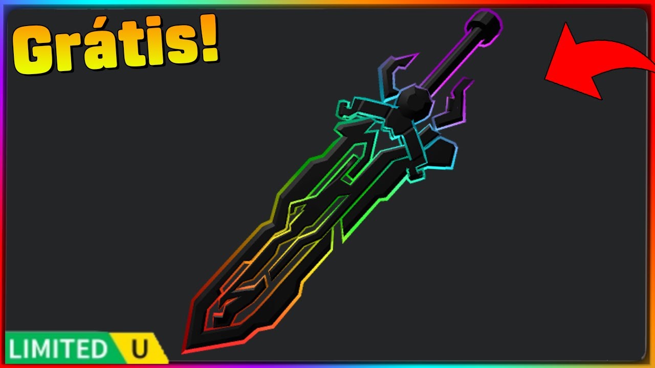 Como Ganhar o item {Rainbow Heavy Sword} UGC Limited Roblox - YouTube