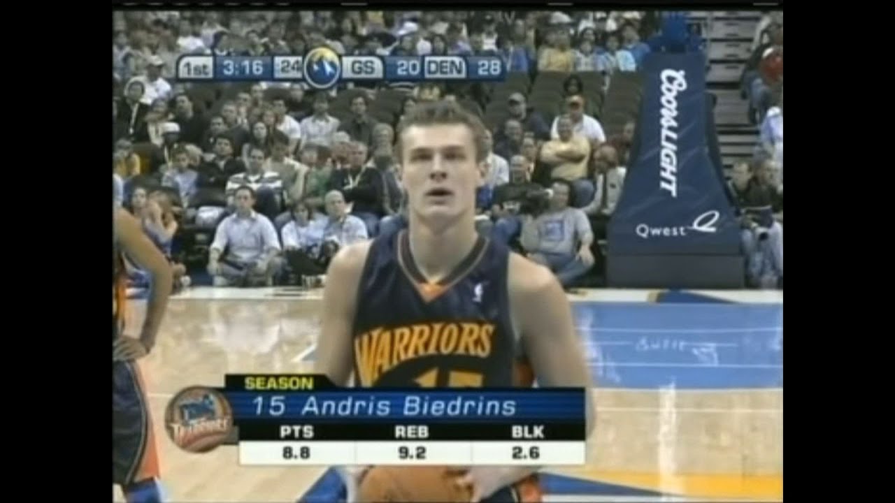 Andris Biedrins (31pts, 14/17 FG) (Career High) vs. Nuggets - YouTube