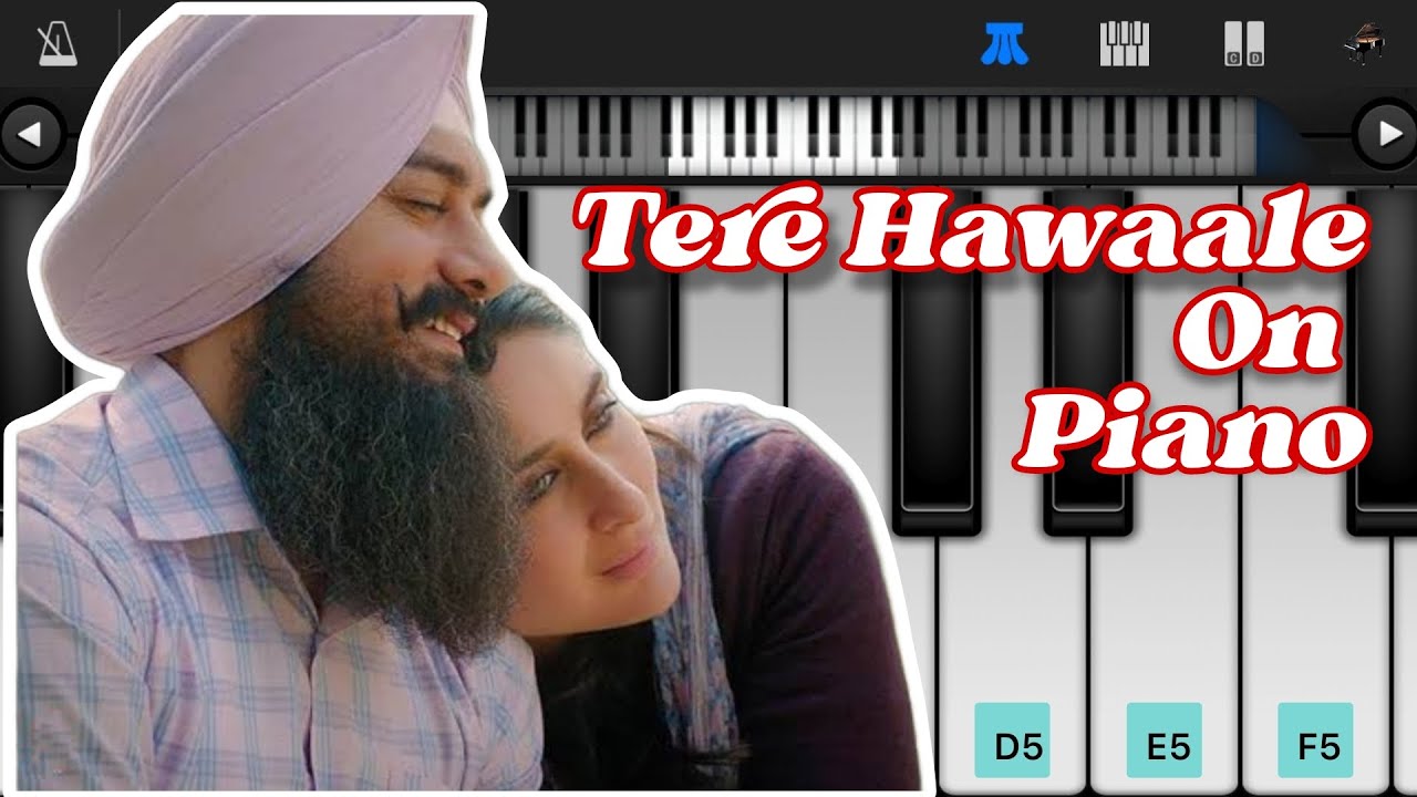 Tere Hawale On Perfect Piano | Laal Singh Chaddha | Piano Tutorial ...