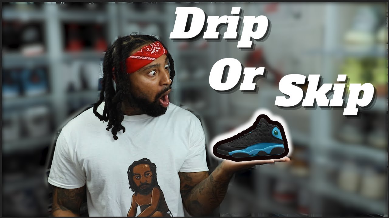 Air Jordan 13 Black UNC ( Black University Blue) | Drip or Skip - YouTube