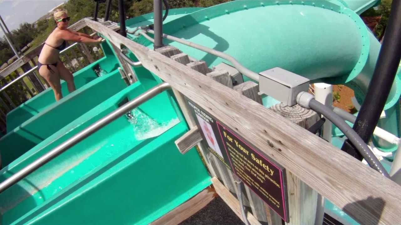 Water Slide at Adventure Island - YouTube
