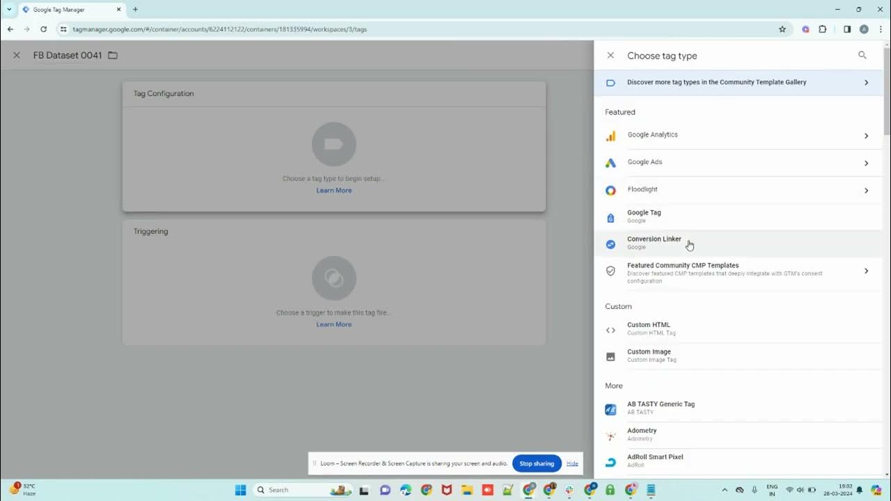 Connect Dataset to Website via GTM - YouTube
