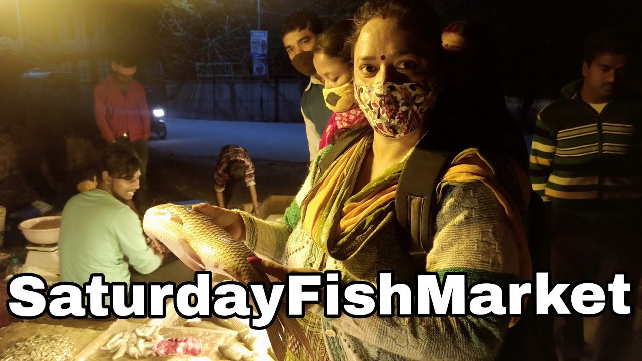 Saturday fish Market - Dwarka sector 8 | price of fishes and vegetables ...