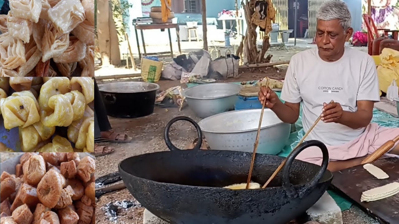 Perfect Odisha Famous Khasta Gaja | Kaja Sweet Making Video | Khaja ...