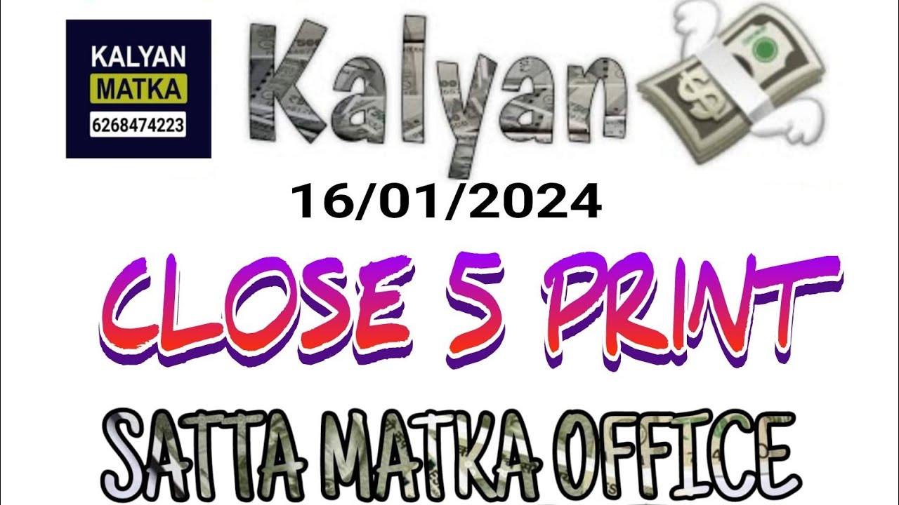 KALYAN MATKA 16/01/2024 TODAY VIP GAME NAVER MISS - YouTube