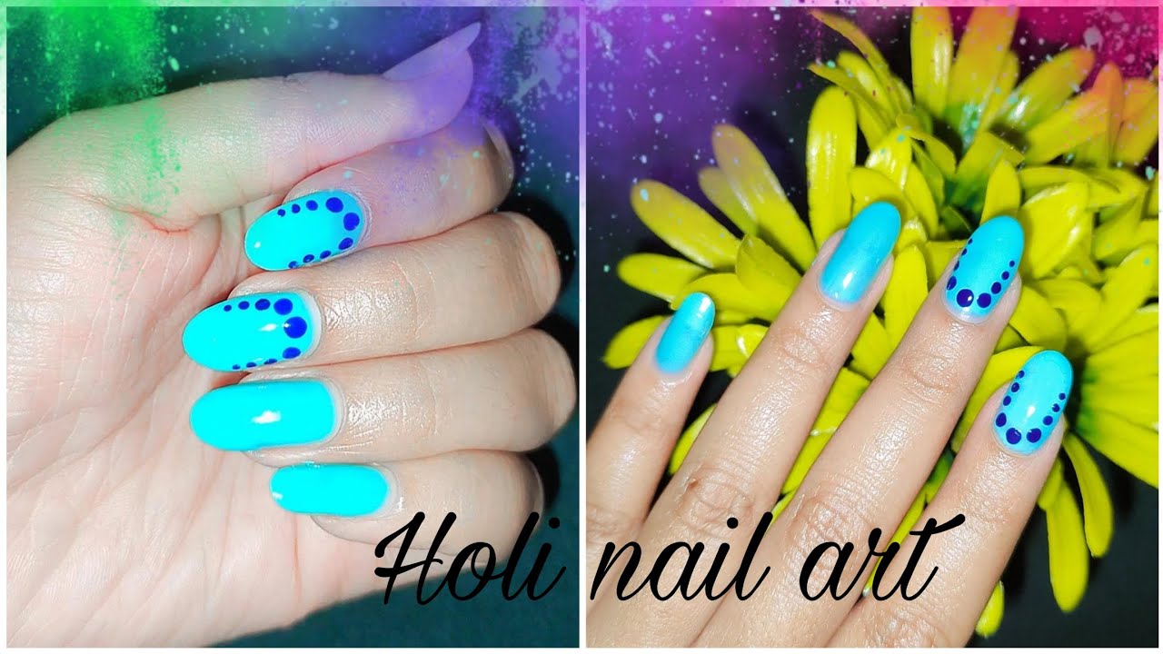 Best Holi special nail art designs for beginners||Holi||best nail art ...