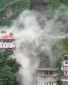 Massive landslide near dhalli tunnel shimla - YouTube