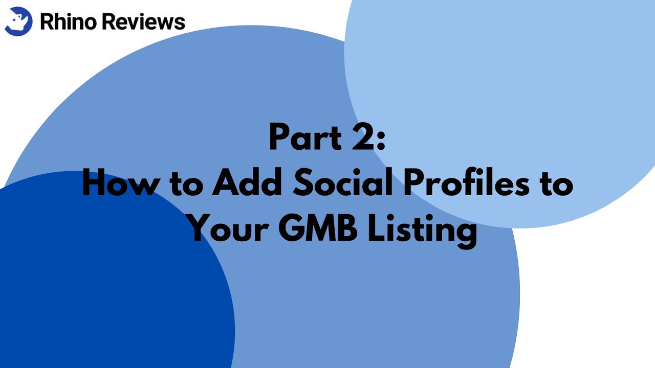 How to add social profiles to your Google My Business Listing - YouTube