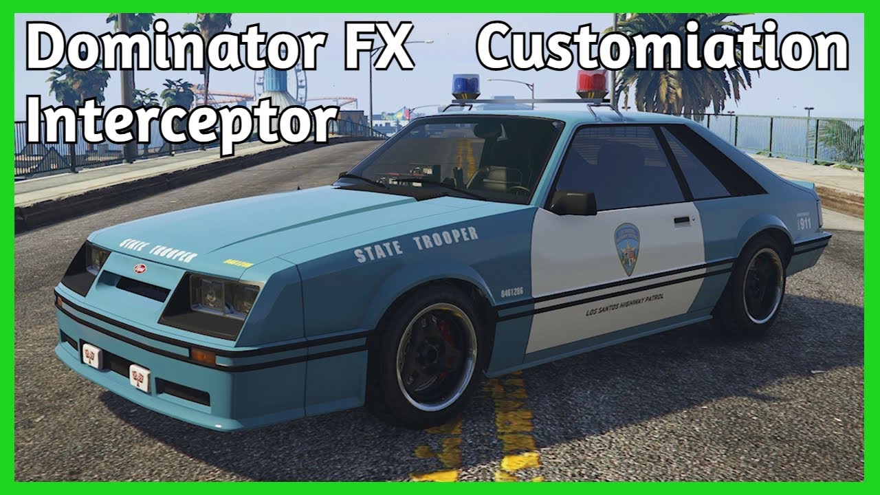 GTA Online| Dominator FX Interceptor Customisation - YouTube