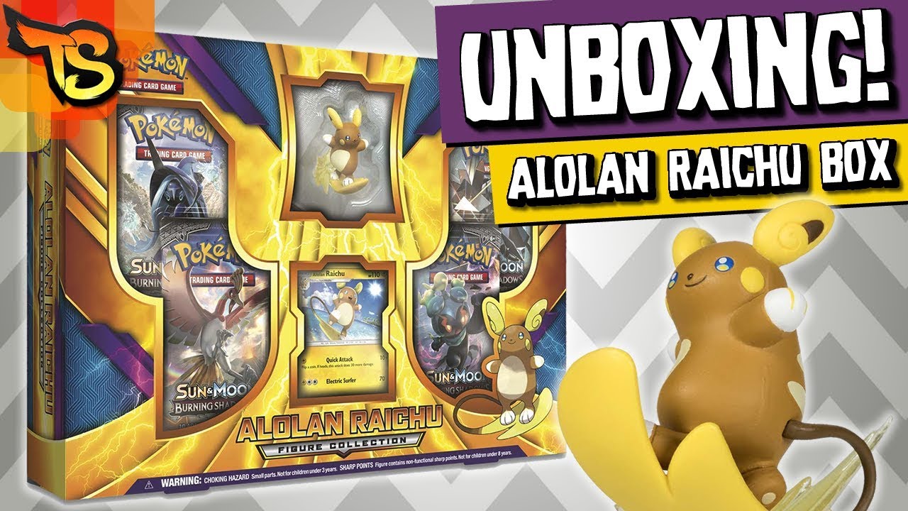 BOX Alolan Raichu com Miniatura SURFISTA! (UNBOXING) - YouTube