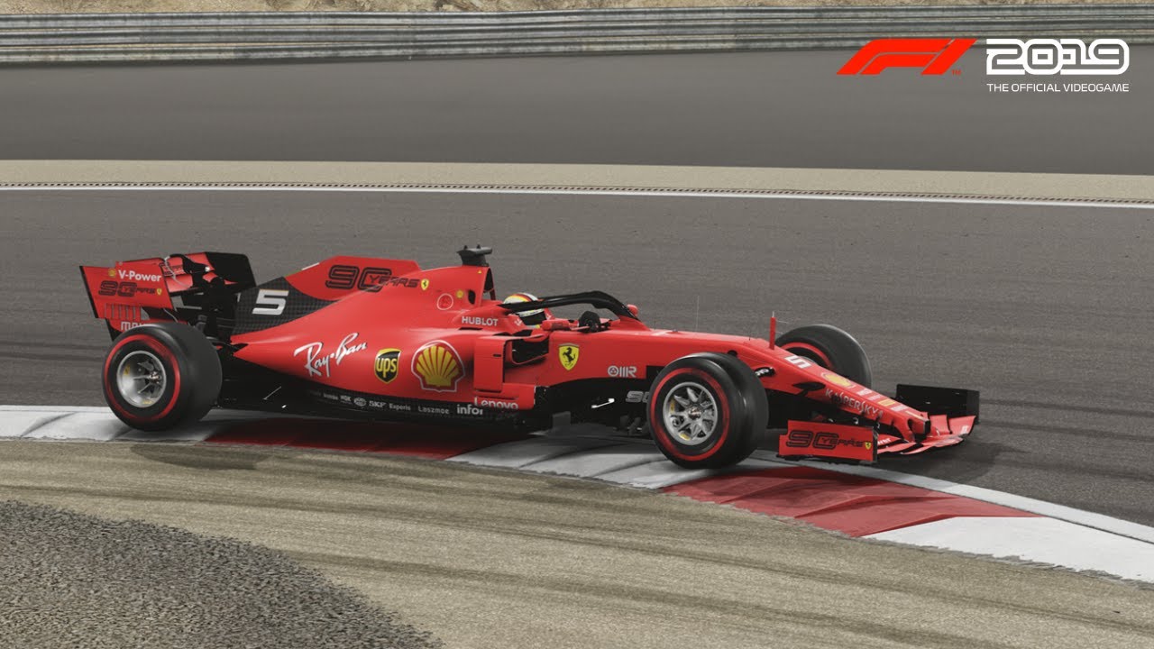 F1 2019 Scuderia Ferrari F1 Team Racing Around The Bahrain Grand Prix ...