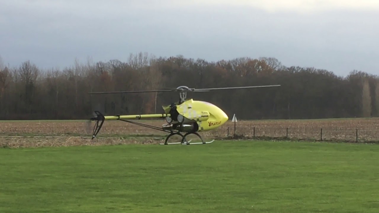 Mobb Powercat Jetcat PHT3 turbine startup & testflight RC helicopter ...