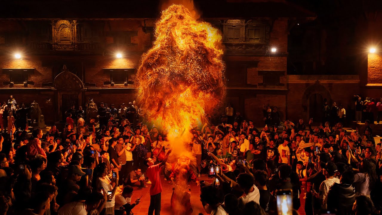 Last Day of Mipwa Lakhey Naach 2081 | Saugal | Patan Durbar Square ...