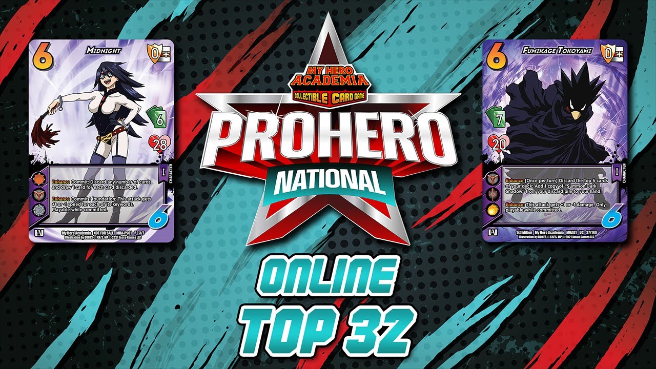 Online Pro Hero National Top 32 | Midnight vs. Tokoyami 1 | MHA CCG ...