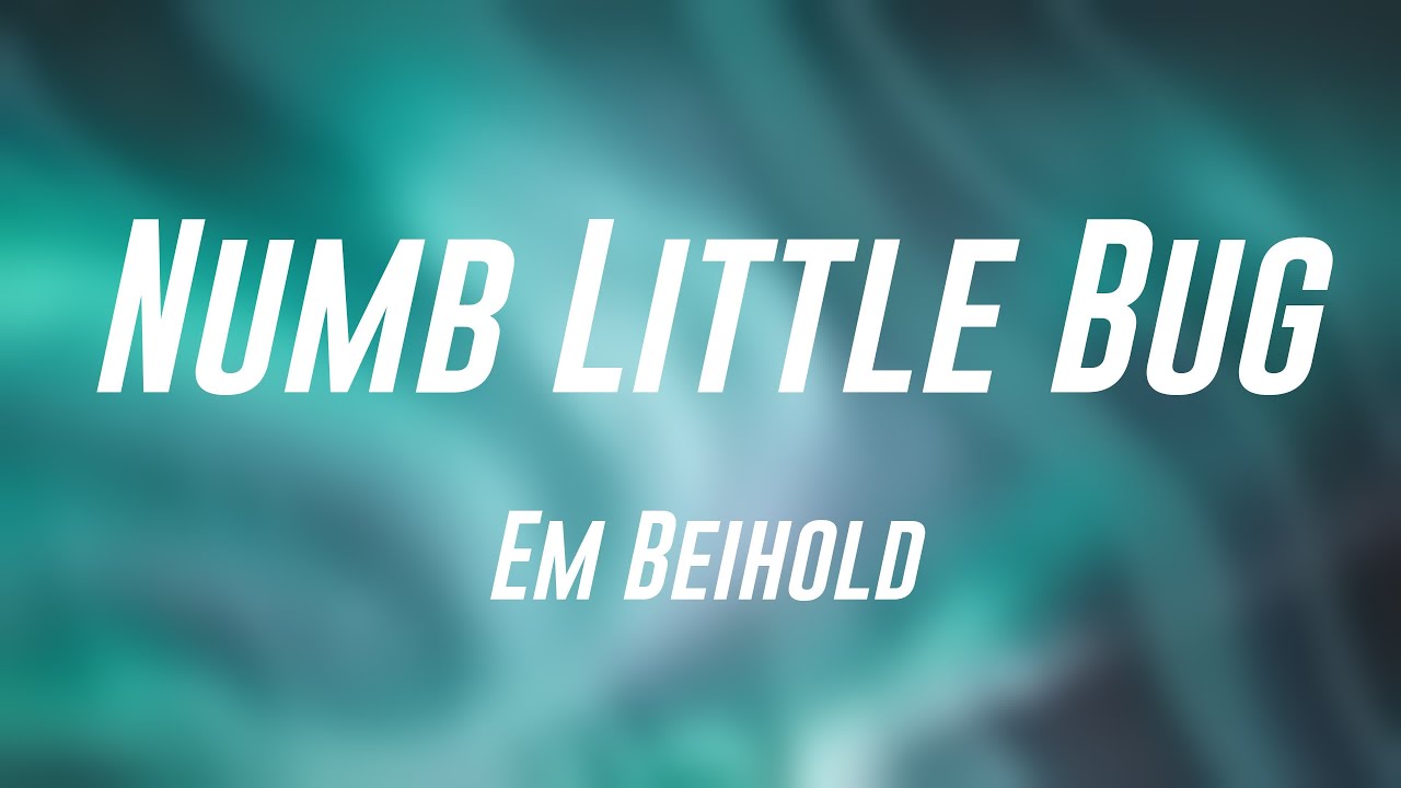 Numb Little Bug - Em Beihold |Visualized Lyrics| 💰 - YouTube