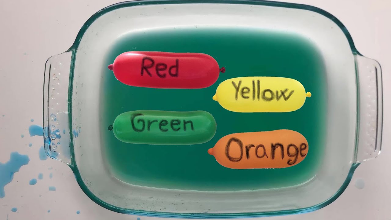 Balloon Colours - Learning Colours using Paint and Balloons - Learn ...