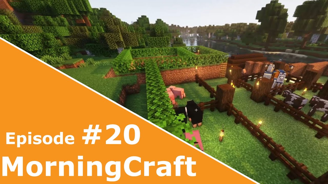 Reorganising the Farms - MorningCraft Ep 20 [Minecraft] #minecraft # ...