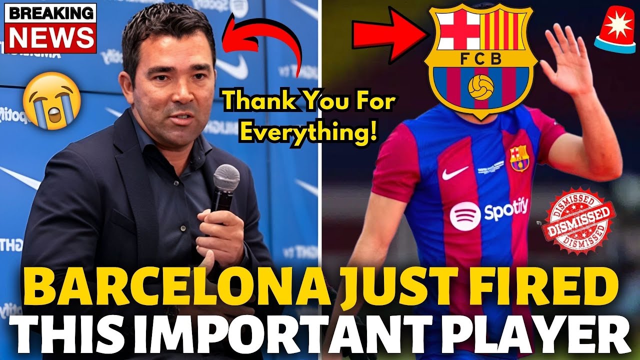 🚨OFFICIAL! BARCELONA JUST FIRED THIS IMPORTANT PLAYER! THIS IS VERY SAD ...