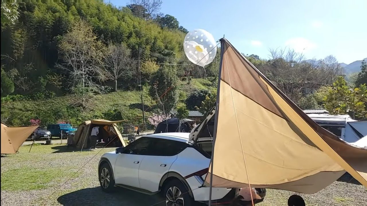Camping with least gears. | Sleep in an electric car. | KIA EV6 - YouTube