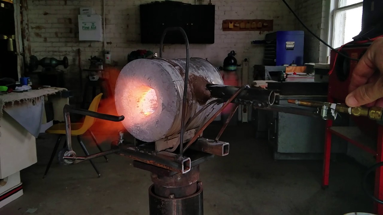 Test Fire New Propane Forge - YouTube