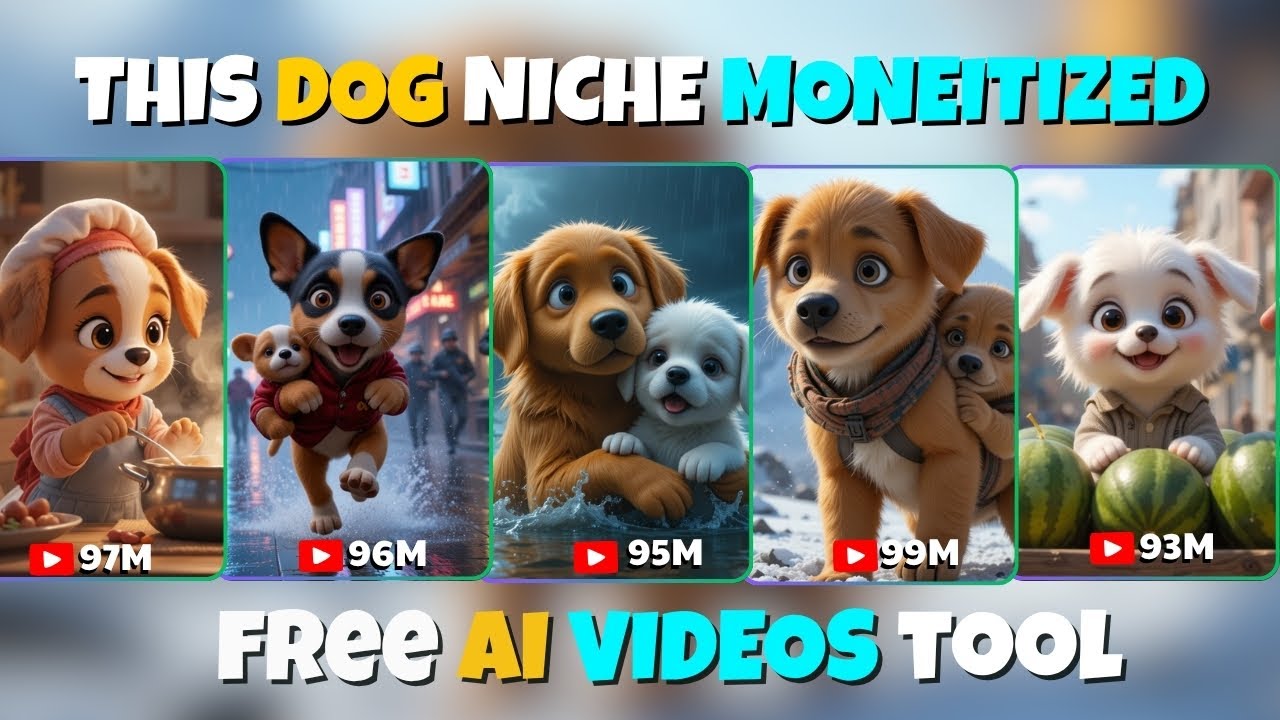 How To Make Pixar-Style 3D Dog Animation Using FREE AI Tools (Magi AI ...