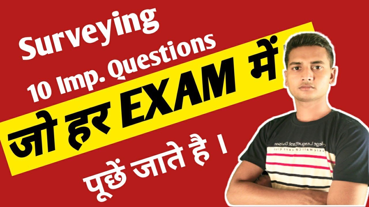 Surveying Engineering Most Important Questions for Competitive Exam by ...