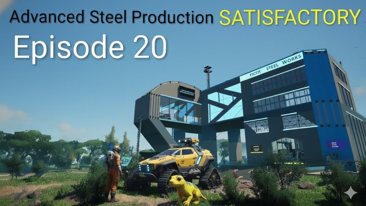 Satisfactory Episode 20 | Advanced Steel Production | No commentary Pc ...