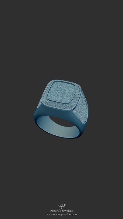 Textured or Smooth Class Ring 3d Model: Moore's Jewelers - YouTube