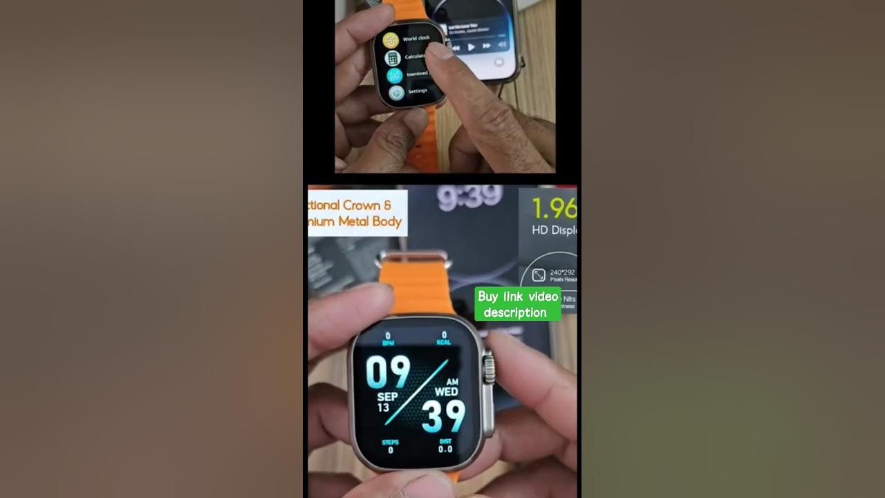 Smart watch t900 ultra smart watch connect to mobile #smartwatch # ...