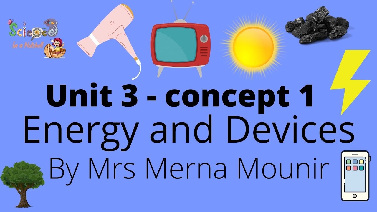 Devices and energy - concept 1 - unit 3 - Junior 4 - grade 4 - YouTube
